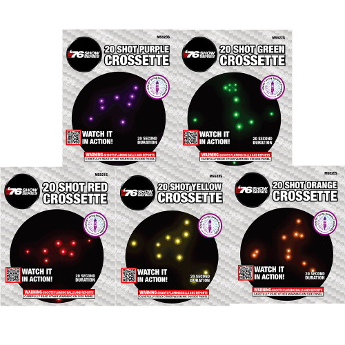 20s Crossette Assortment 10 Cakes, 5 Colors