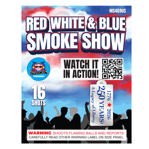 RWB Smoke Show – Daytime Smoke & Crackle Display