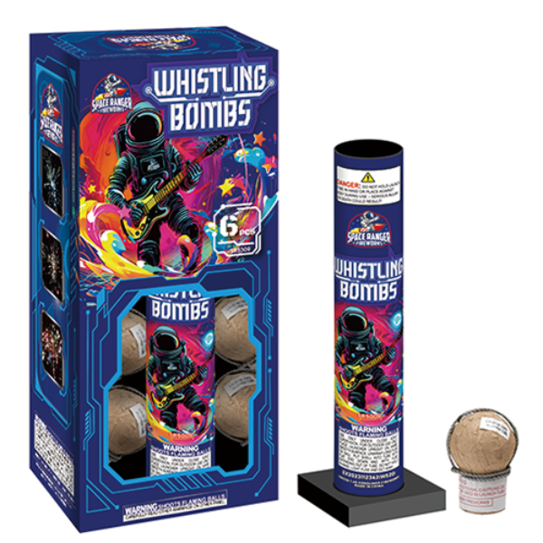 Whistling Bombs 1.75" Ball Shell – Loud & Colorful!