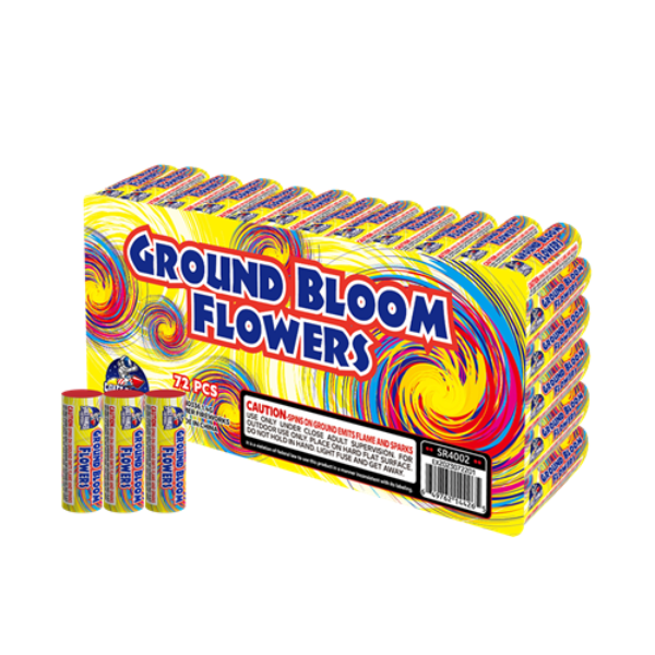 Ground Bloom Flower – Spins with Red & Green Colors