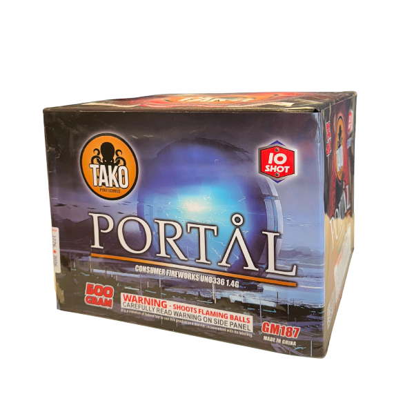 Portal 2" Shells – Brocade Ring with Red & Blue Finale