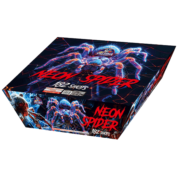 Neon Spider – 500g Cake with Gold Spiders & Comets