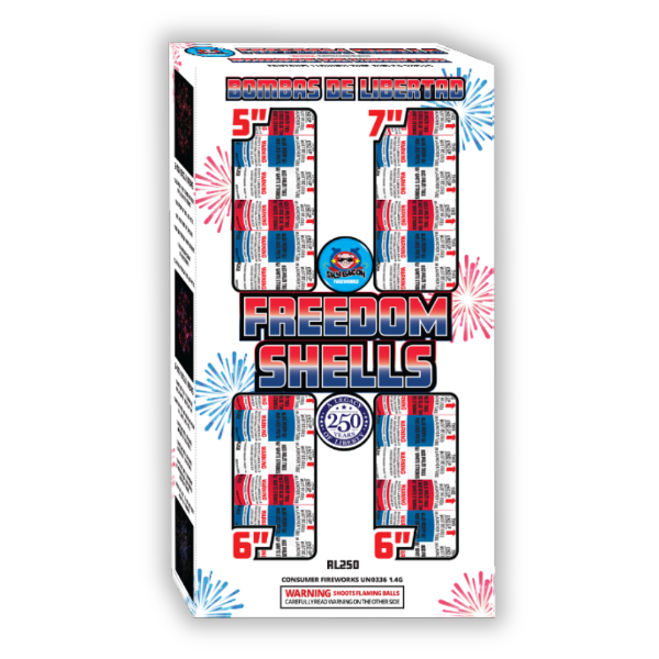 Freedom Shells: 5–7" Patriotic Canisters