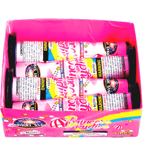 Princess Skydive – Pink Parachute Daytime Firework
