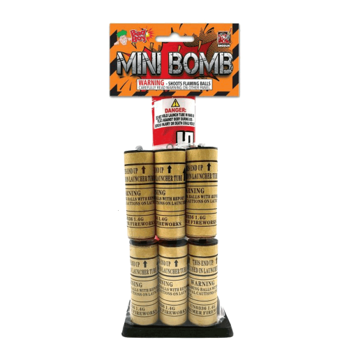 Bad Boy Mini Bomb 1" Canisters – 6 Effect Mini Shells