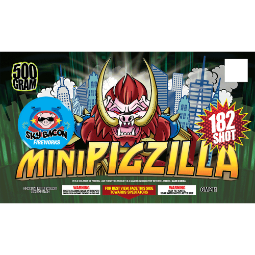 MiniPigzilla – Z-Shot Color Barrage with Crackle Finale